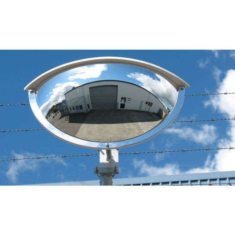 Outdoor DeLuxe Half Dome Mirror for Added Safety & Security